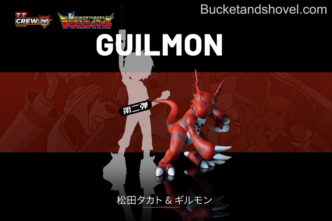 *Pre-order * T1 Studio Digimon Guilmon Resin Statue - Bucket&Shovel
