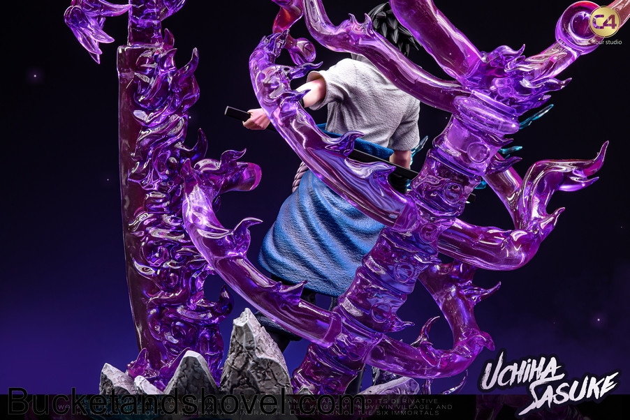 *Pre-order * C4 Studio Naruto Uchiha Sasuke Resin Statue - Bucket&Shovel