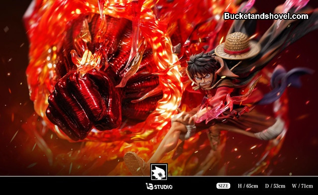 *Pre-order * LB Studio karma fire Monkey D Luffy with LED Resin Statue ...