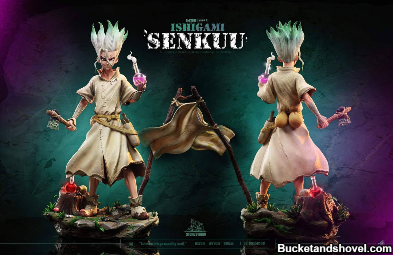 *Pre-order * Stone Studio Dr.STONE Ishigami Senkū Resin Statue - Bucket ...