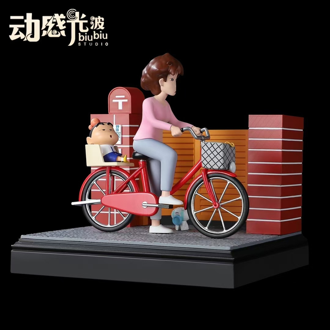 *Pre-order * BiuBiu Studio Crayon Shin-chan bike Nohara Misae＆Shin-chan ...