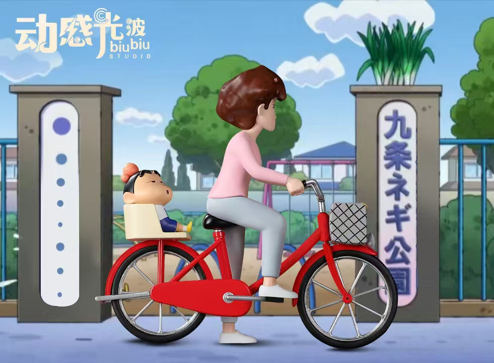 *Pre-order * BiuBiu Studio Crayon Shin-chan bike Nohara Misae＆Shin-chan ...