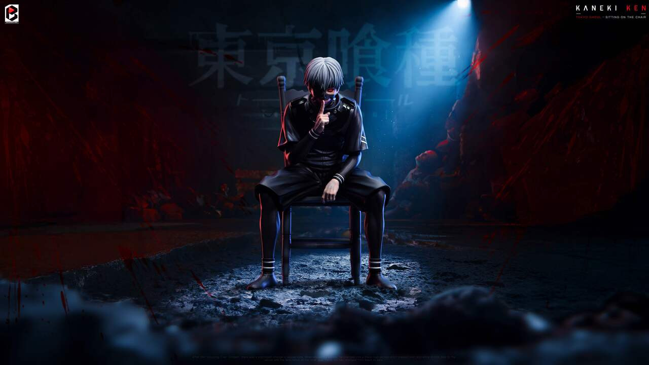 *Pre-order * BW Studio Tokyo Ghoul Kaneki Ken sitting on the chair ...