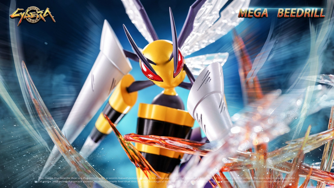 *Pre-order * Cybera Studio Pokemon Mega Beedrill Resin Statue - Bucket ...
