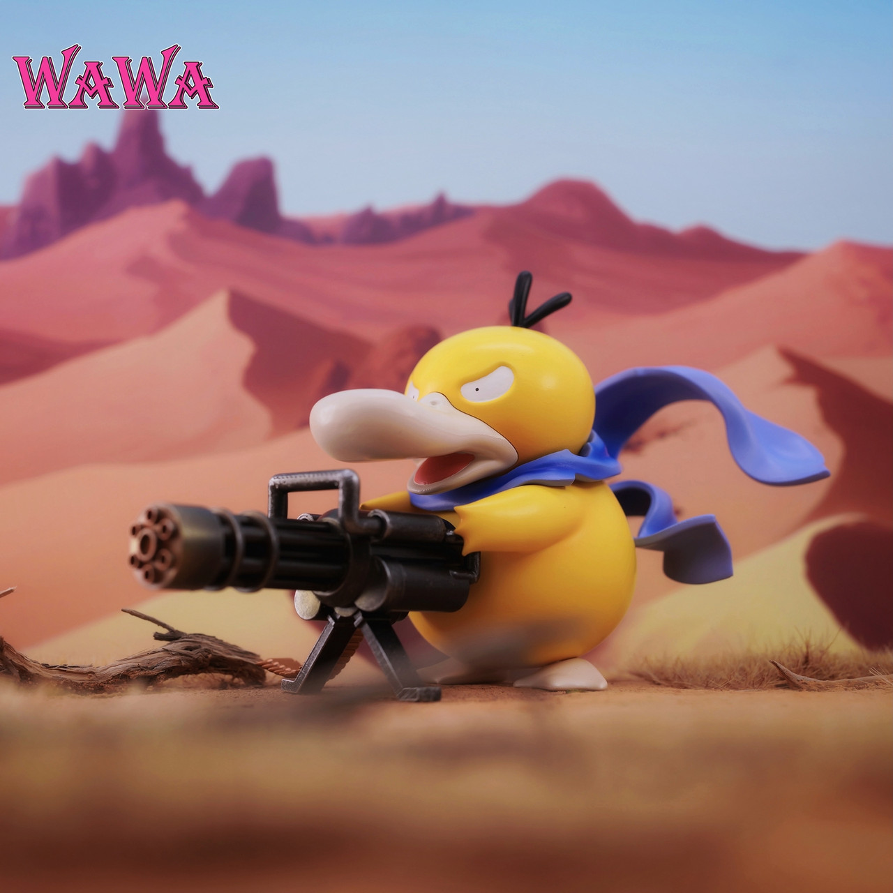 *Pre-order * Wawa Studio Pokemon Gatling Psyduck Resin Statue - Bucket ...