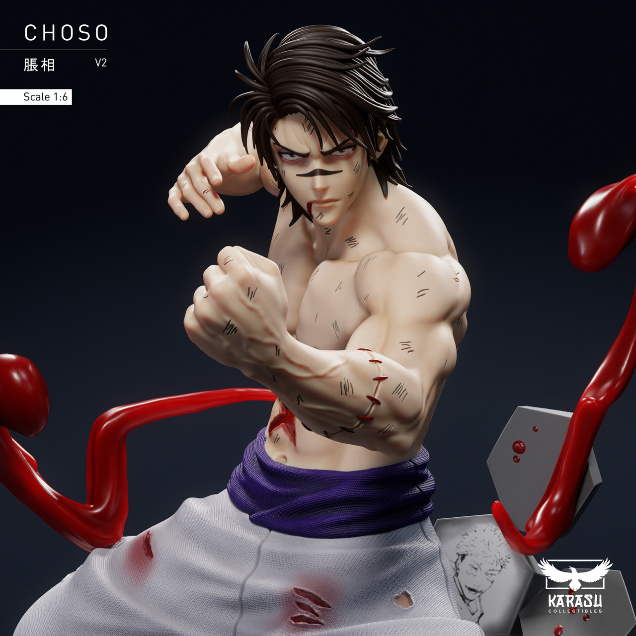 *Overselling * Karasu Studio Jujutsu Kaisen Choso 2.0 Resin Statue ...