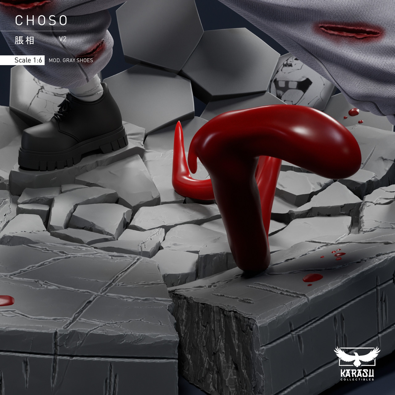 *Pre-order * Karasu Studio Jujutsu Kaisen Choso 2.0 Resin Statue - Bucket&Shovel