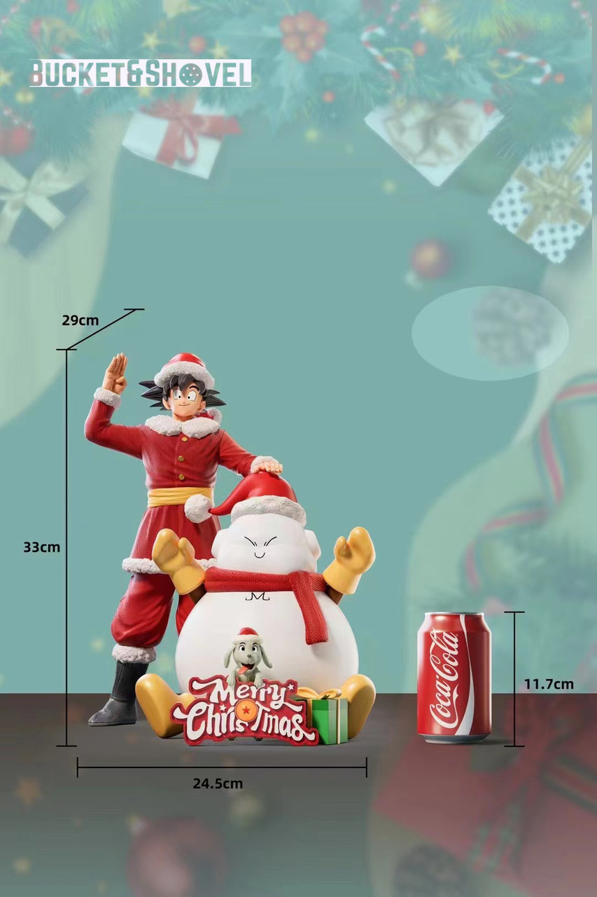* Pre-order * Happy Studio Dragon Ball Christmas Goku and Buu Resin ...