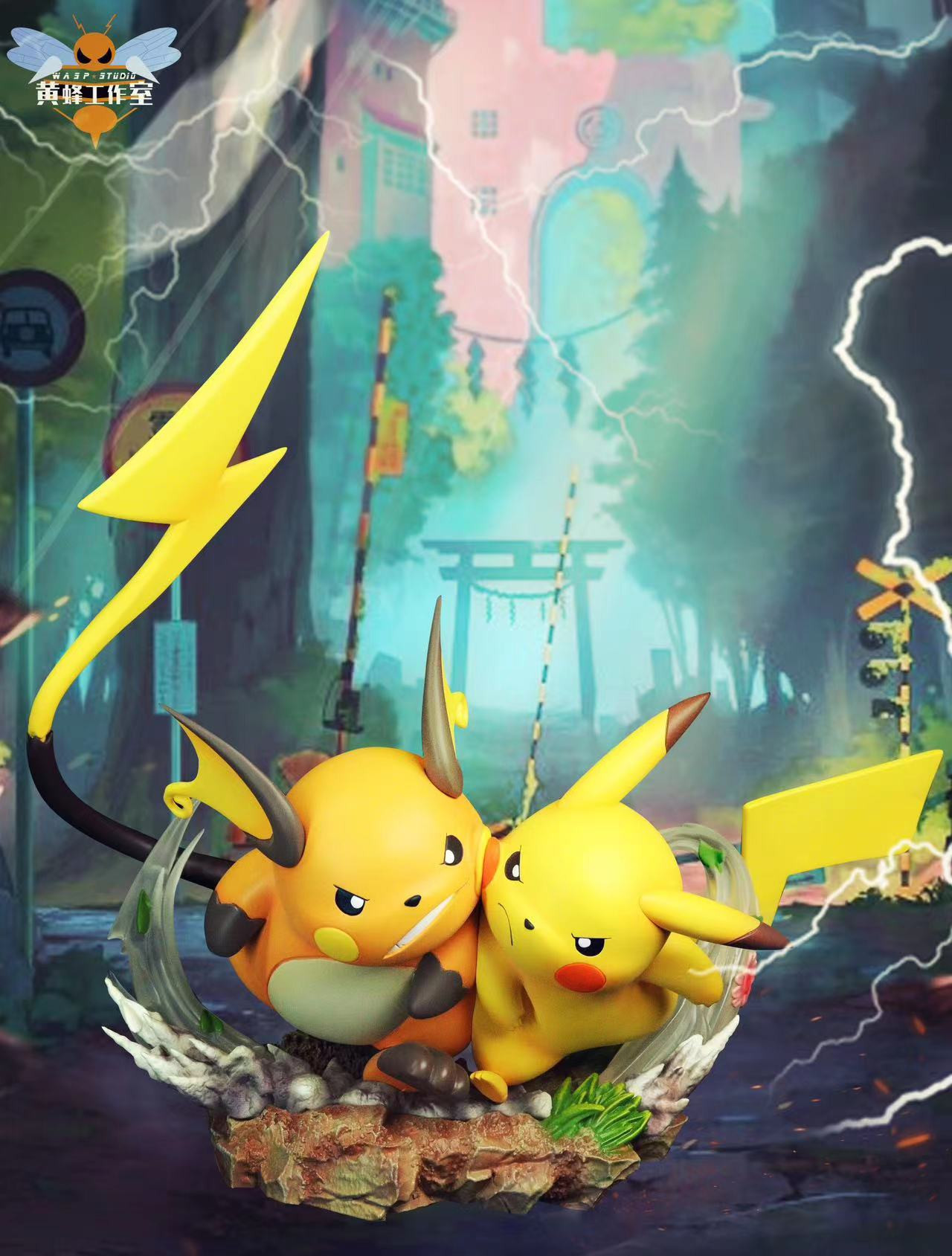 * Pre-order * Wasp Studio Pokémon Pikachu＆Raichu Charmander＆Growlithe ...