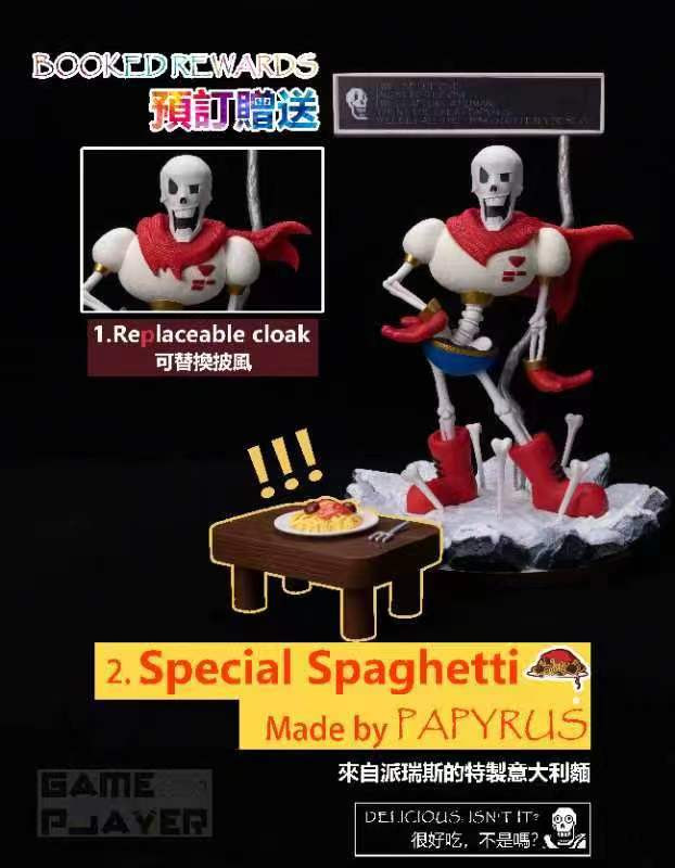* Pre-order * Gameplayer Studio Undertale PAPYRUS Resin Statue - Bucket ...