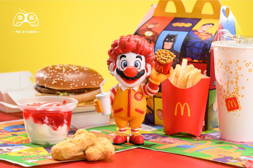 *Pre-order * PG Studio McDonald's＆KFC Mario Resin Statue - Bucket&Shovel