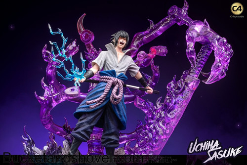 *Pre-order * C4 Studio Naruto Uchiha Sasuke Resin Statue - Bucket&Shovel