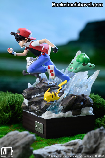 *Pre-order * V3 FANARTS Studio Pokemon Ash Ketchum family Resin Statue ...