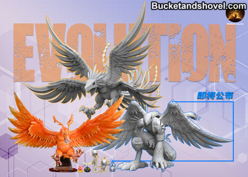 *Pre-order * Miman Studio Digimon Birdramon Resin Statue - Bucket&Shovel