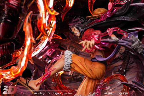 *Pre-order * ZZDD Studio One Piece karma fire Luffy Resin Statue ...