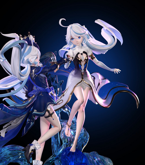 *In Stock * Hajimi Studio Genshin impact Furina/Focalors Resin Statue ...
