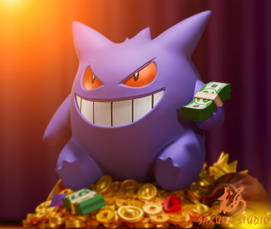*Pre-order * Sakura Studio Pokemon money Gengar Resin Statue - Bucket ...