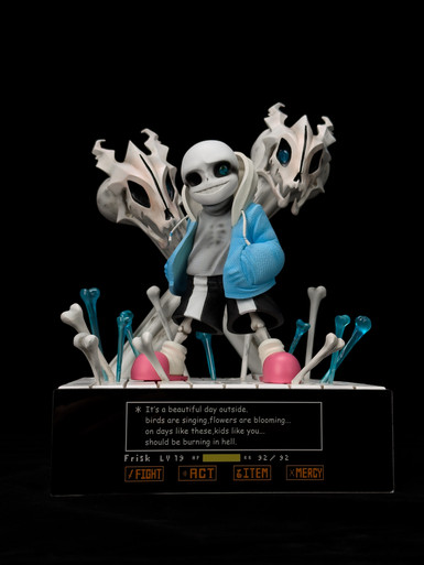 *Pre-order * Gameplayer Studio Undertale SANS-GB Gun Resin Statue ...