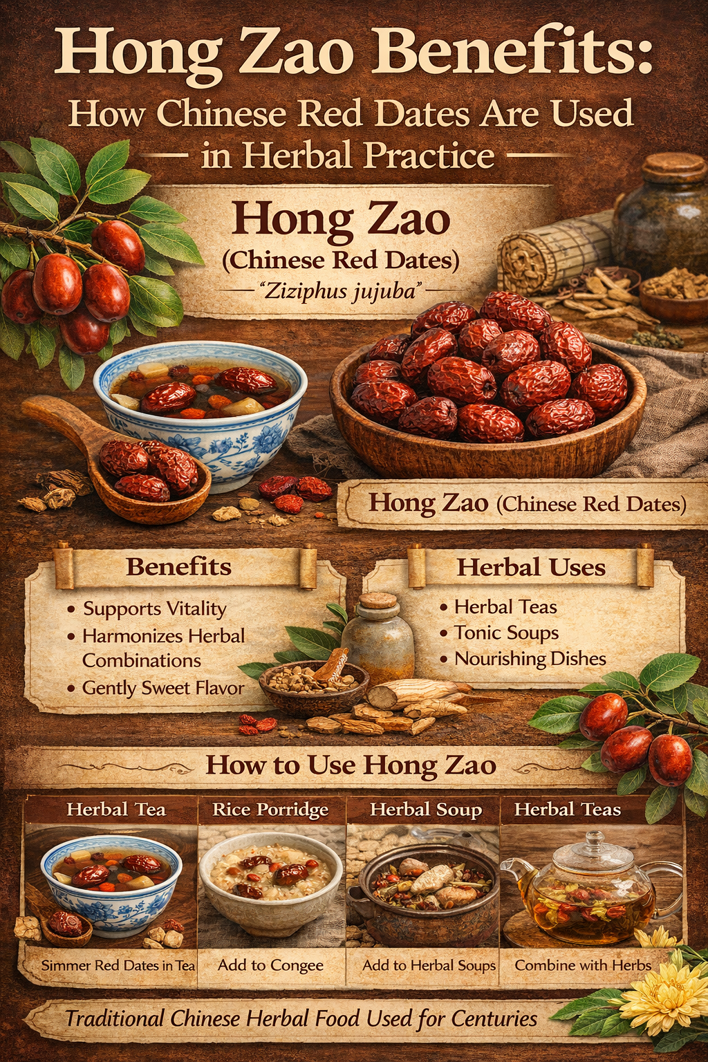 Hong Zao Benefits: Chinese Red Dates Uses, Tea & Herbal Guide - 1st ...