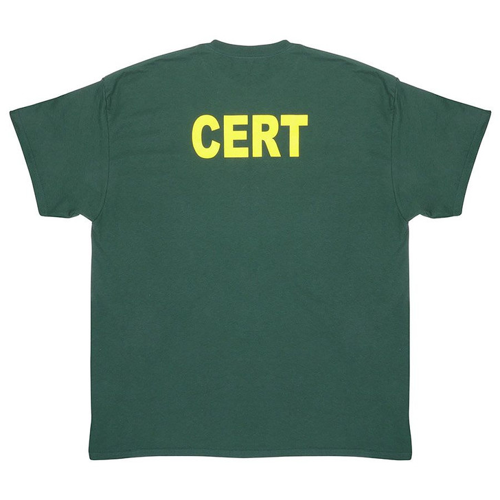 CERT T-Shirt with Front CERT Logo and Large CERT Letters on Back - CERT ...