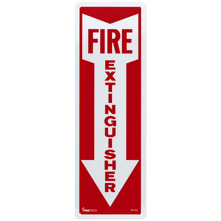 Fire Extinguisher Arrow Sign
