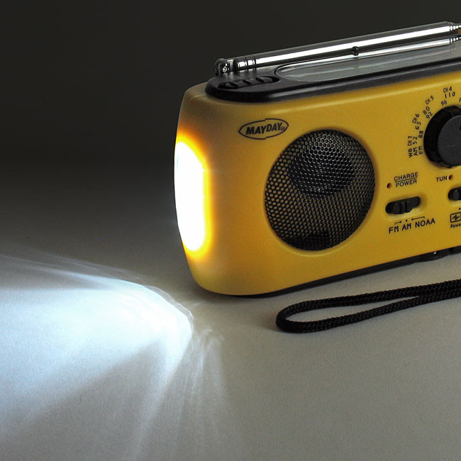 The Element Dynamo Solar Powered Radio with Flashlight AM/FM NOAA ...