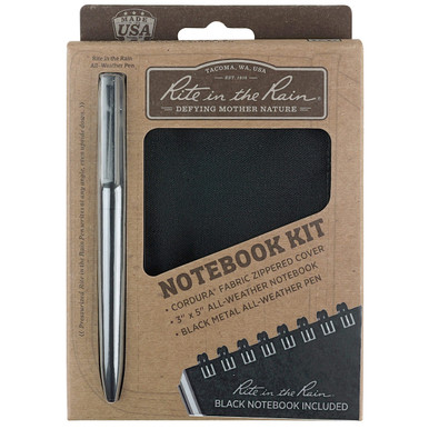 All-Weather Pocket Notebook Kit - Black - CERT Kits Supplies