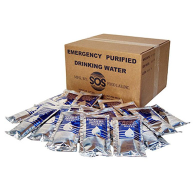 SOS Emergency Drinking Water 5-Year - 4.225 oz. Pouches Case of 96