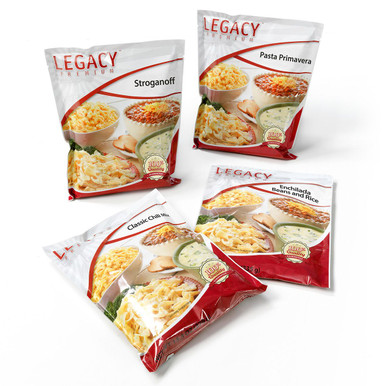 Legacy Foods 16 Serving Family Entre Sample Pack - Legacy Emergency ...