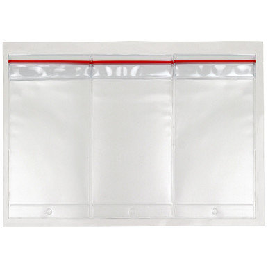 12 Adhesive Backed Resealable Tag Covers, 6 1/2" x 3 1/4" (10 mil ...