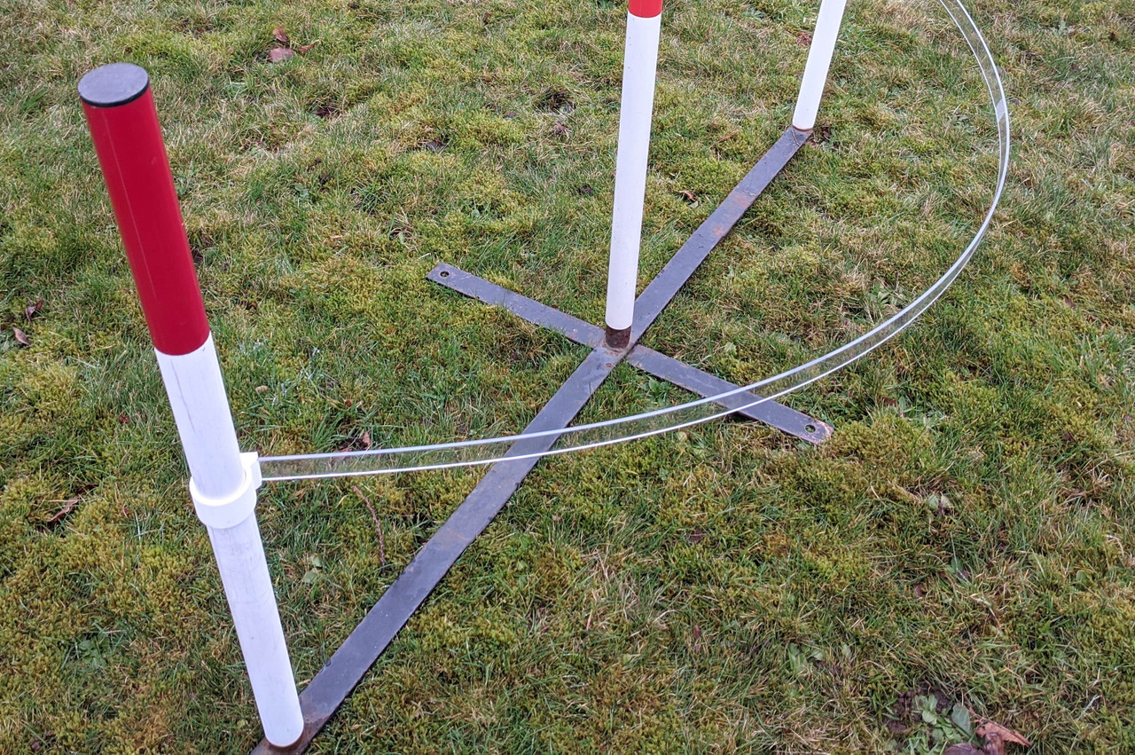 Set of four transparent weave guides (36mm KC weave poles)