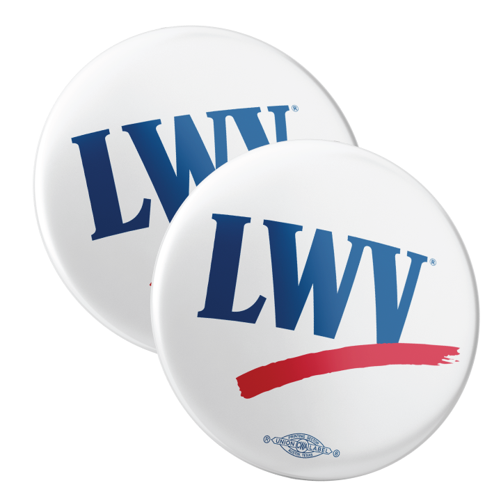 LWV (2.25" Pin-Back Button -- Pack Of Two!) - League of Women Voters ...