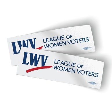 League Of Women Voters (6" x 2" Vinyl Sticker -- Pack of Two!) - League ...
