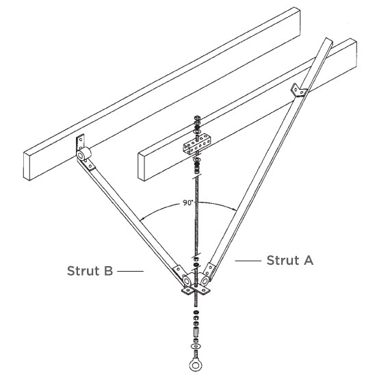 Wood Joist Drop Ceiling Installation Kit | Southpaw