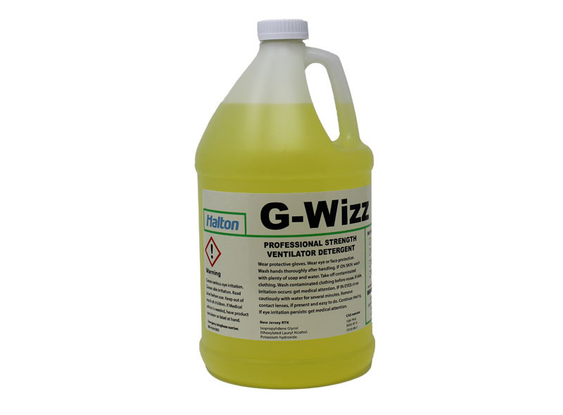 G-Wizz Detergent (Case of 4) 1 Gallon Containers for Water Wash Exhaust ...