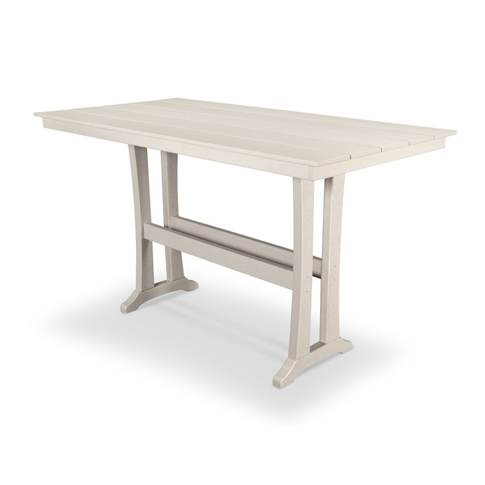 Trex Farmhouse Trestle 37" x 72" Bar Table