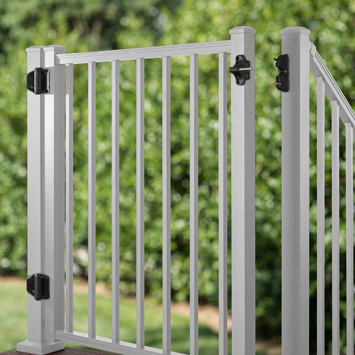 Trex Signature Adjustable Gate Rail Kit with 36 in. Balusters