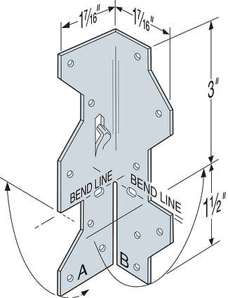 Simpson A35Z Framing Anchor, reversible framing anchor