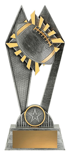 Gridiron Peak Trophy Silver 200mm - Icon Awards and Engraving Services