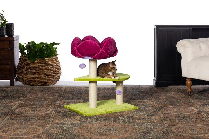 Pink Lotus Single Flower Power Cat Tree 7320