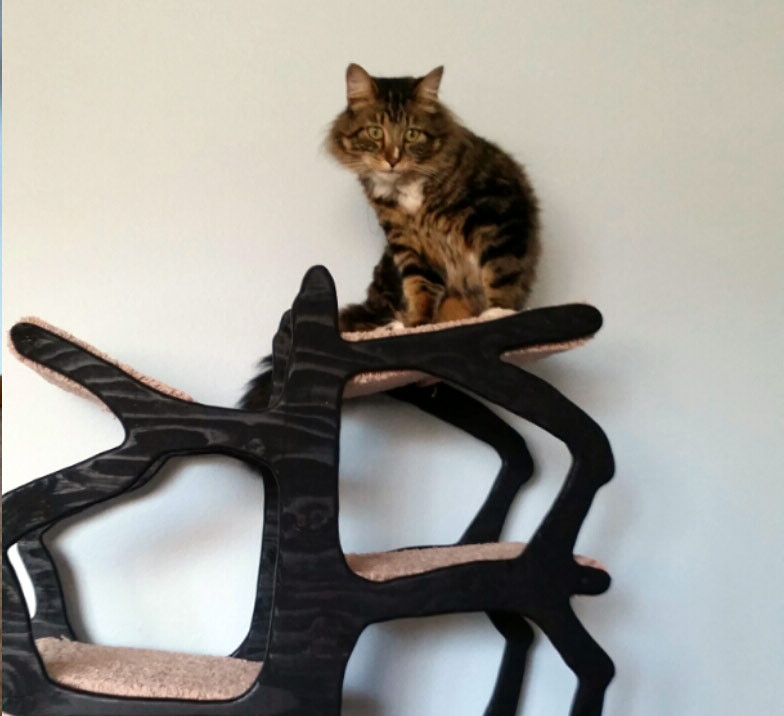 Whimsical Artisan Handmade Cat Tree