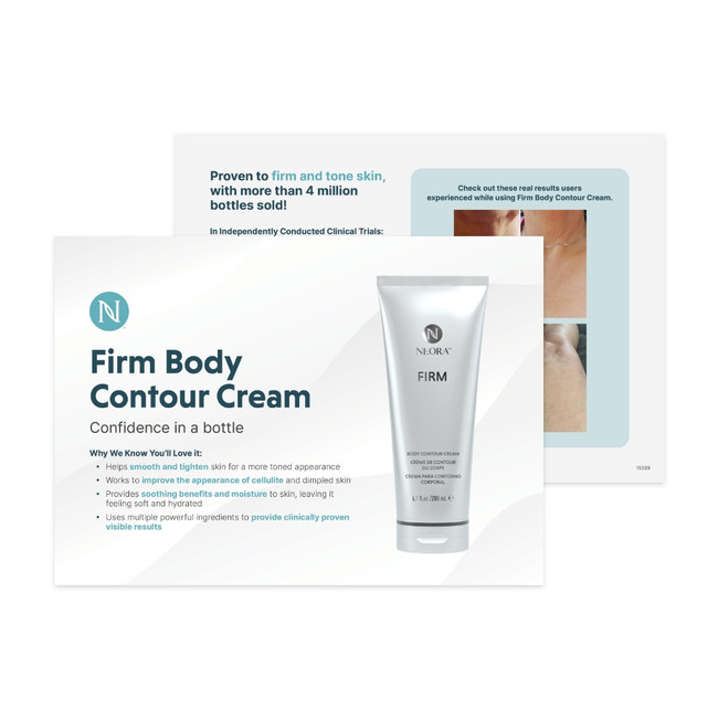 Firm Body Contour Cream Marketing Handout Cards (25 Pack)