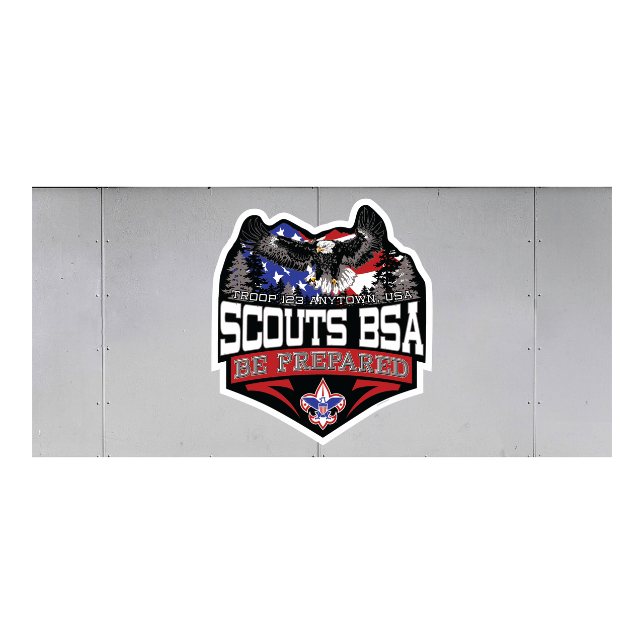 Custom Scouts BSA Troop Trailer Graphic - Be Prepared