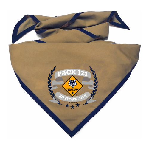 Cub Scout Pack Scout Neckerchief - Laurel Leaf Design - Chose your ...