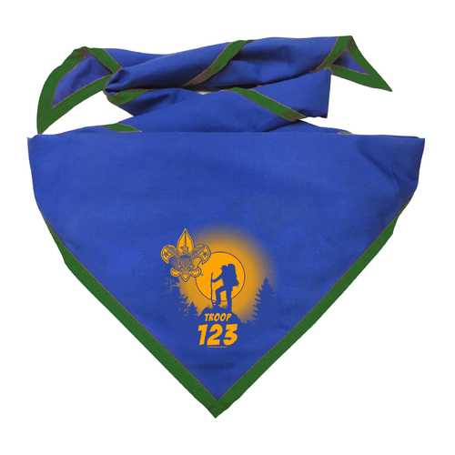 Scout Troop Scout Neckerchief with Troop Moon Silhouette - Chose your ...