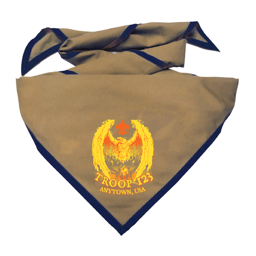 Scout Troop Scout Neckerchief with Rising Phoenix - Chose your ...