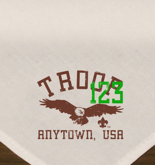 Scout Troop Scout Neckerchief with Soaring Eagle - Chose your ...