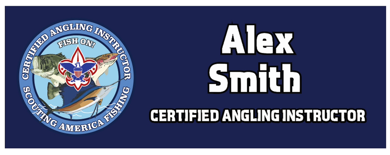 Certified Angling Instructor Name Tag - Scouting America