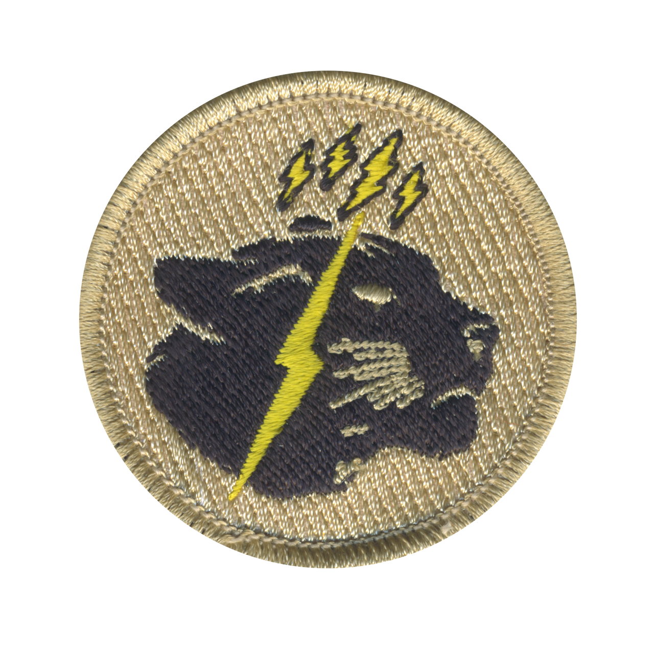 Lightning Bolt Panther Patrol Patch – Embroidered Scout Uniform Patch ...