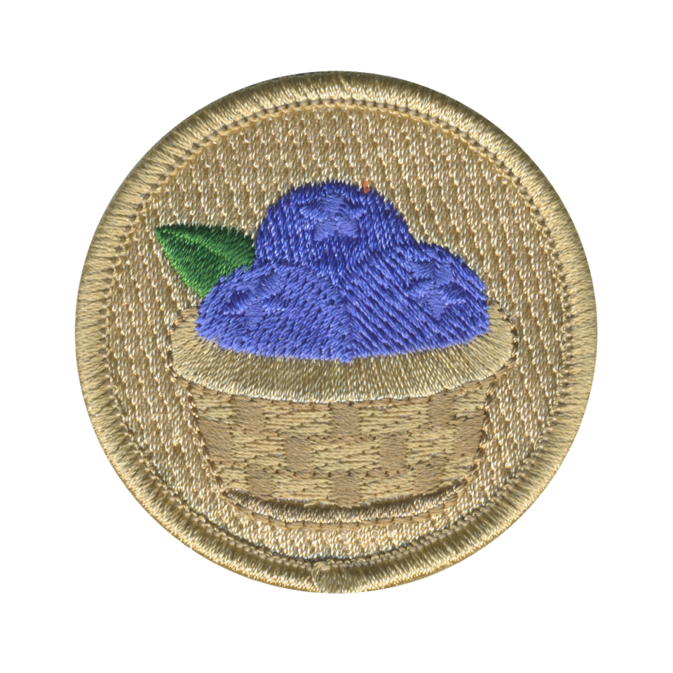 Blueberry Basket Patrol Patch – Embroidered Scout Uniform Patch – 2 in ...